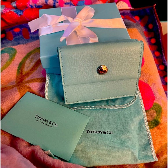 Tiffany & Co. | Bags | Tiffany Tiffany Blue Leather Wallet | Poshmark